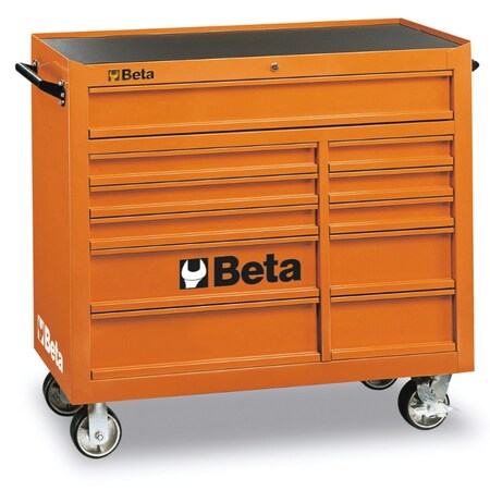 Beta Mobile Workstation, 11 Drawer, Red 38000003 | Zoro