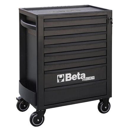 Beta Tool Cabinet, 8 Drawer, Black, Sheet Metal, 29 in W x 17-1/2 in D ...