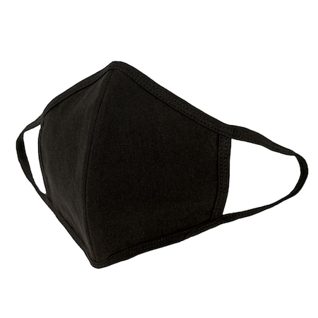 Safe Handler Reusable 3 Ply Cotton Center Seam Adult Face Mask, Black ...
