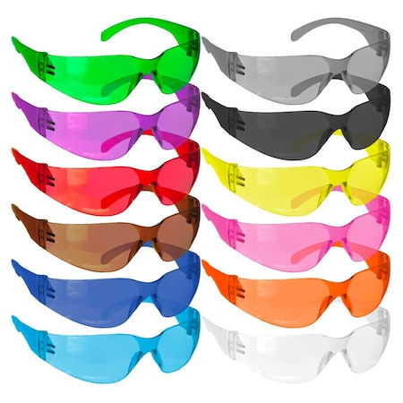 Safe Handler Hyline Full Color Variety Safety Glasses (12-Pack) SH-HYSG ...