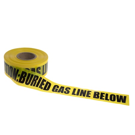 Black Swan Non-Detectable Marking Tape, Yellow, Gas Line 3" X 1000Ft ...