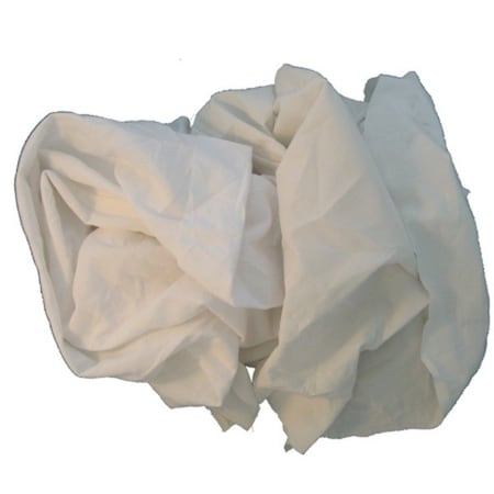 Black Swan White Sheeting Wiping Rags 10 lb. - Compressed 23140 | Zoro