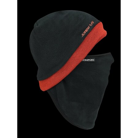 Seirus Balaclava, Hws Quick Clava Fleece Knit Black/Brick 8044.0.1490 ...