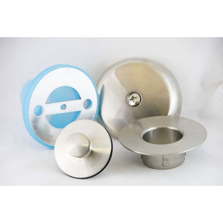 Bluevue Overflow Gasket Kit with Lift Turn Drain, Brushed Nickel BVT ...