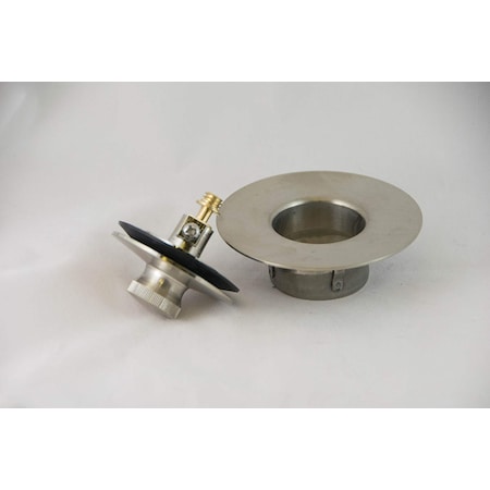 Bluevue Non-Threaded Lift Turn Drain, Brushed Nickel NTD-LT-BN | Zoro