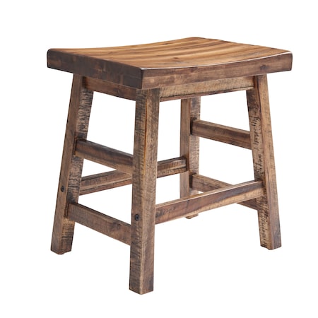 Alaterre Furniture Durango 20"H Industrial Wood Dining Stool ANDU2074 ...