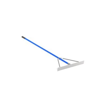 Bon Tool Smooth Asphalt Lute Rake, Aluminum 30", 6 Foot Aluminum Handle ...