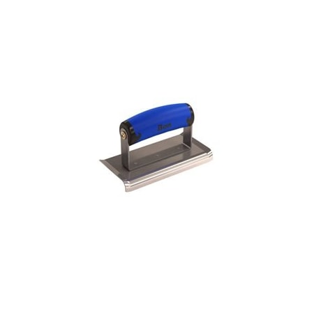 Bon Tool Curved End Edger, SS, 6" X 2 7/8"-3/8" Radius X 1/2" Lip Cmfrt ...