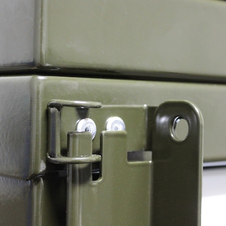 Borroughs Industrial Gray Modular Drawer Cabinet External Lock Bar 68S ...