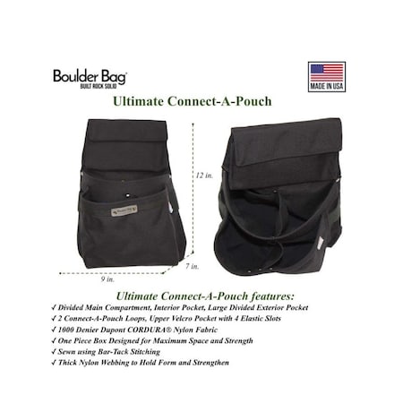 Boulder Bag Ultimate 110 Connect-A-Pouch Black ULT110BK | Zoro