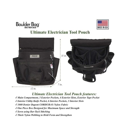 Boulder Bag Ultimate 120 Connect-A-Pouch Black ULT120BK | Zoro