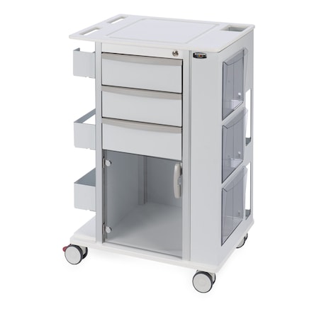 Bowman Dispensers Rolling Storage Cart W/ 3" Casters CT201-0000 | Zoro