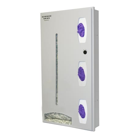 Bowman Dispensers Semi-Recessed PPE Dispensing System - Space Saver 2 ...
