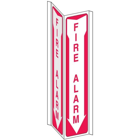 Brady Fire Alarm Sign, 18X7-1/2", Red/Wht 50783 | Zoro