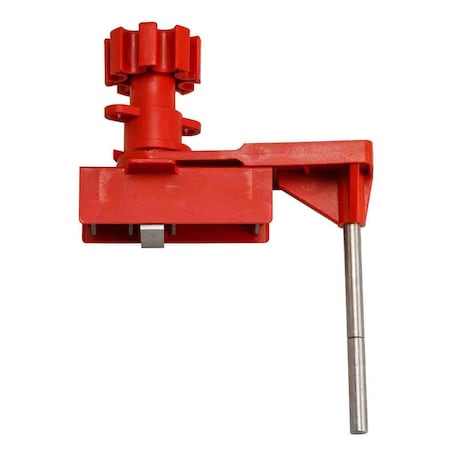 Brady Universal Ball Valve Lockout, Red Fits Maximum Handle Width .98 ...