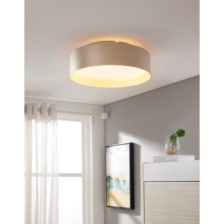 Bromi Design Lynch 15.75 in. 3-Light Champagne Flushmount Ceiling Light ...