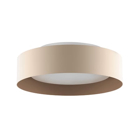 Bromi Design Lynch 15.75 in. 3-Light Sand & Tan Flushmount Ceiling ...