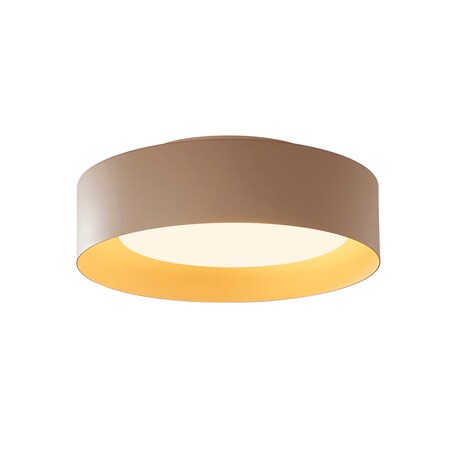 Bromi Design Lynch 15.75 in. 3-Light Sand & Tan Flushmount Ceiling ...