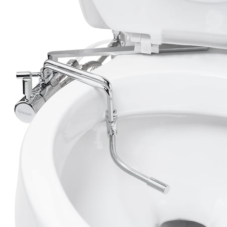 Brondell Side-Mounted All Metal Attachable Bidet with Adjustable Spray ...