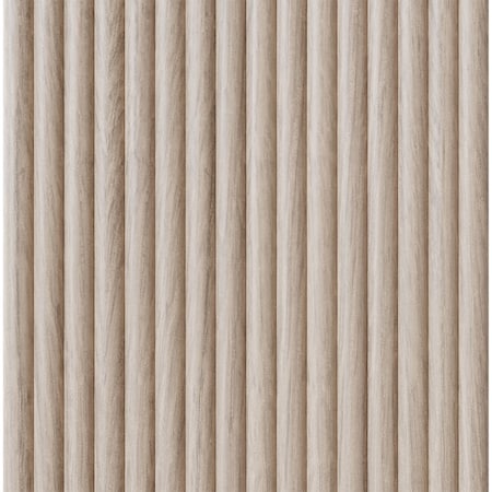 Designs Of Distinction 3/4" Single Bead Tambour - White OaK (12"W x 48 ...
