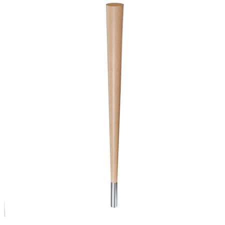 Designs Of Distinction 29" Round Tapered Leg and 4" Brushed Aluminum ...