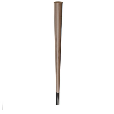 Designs Of Distinction 29" Round Tapered Leg and 4" Chrome Ferrule ...