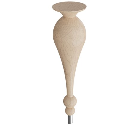 Designs Of Distinction 24" Tipt Toe Bun Foot and 2" Chrome Ferrule ...