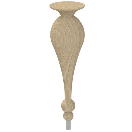 Designs Of Distinction 24" Tipt Toe Bun Foot and 2" Chrome Ferrule ...