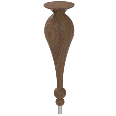 Designs Of Distinction 24" Tipt Toe Bun Foot and 2" Brushed Aluminum ...