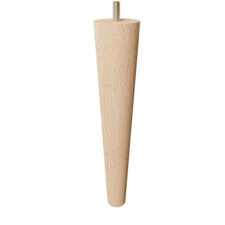 Designs Of Distinction 9" Round Tapered Leg - Hardwood 01243009MA6 | Zoro