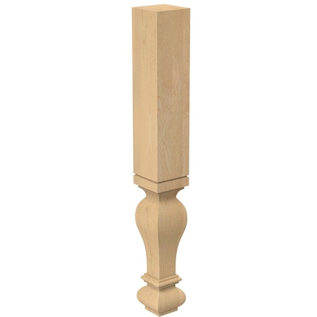 Designs Of Distinction 4.5" Gaelic Column - White Oak 01590224WK1 | Zoro
