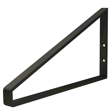 Designs Of Distinction 12" Mid-Century Triangle Bracket - Flat Black ...