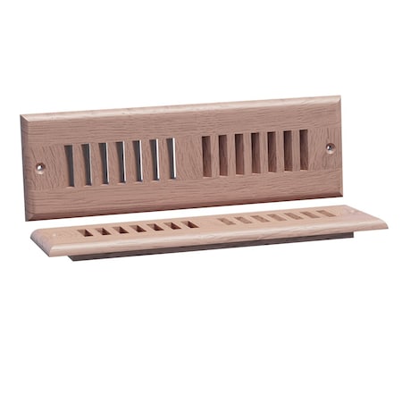 Designs Of Distinction 11.75"W Self Rimming Toe Kick Vent - Red Oak ...