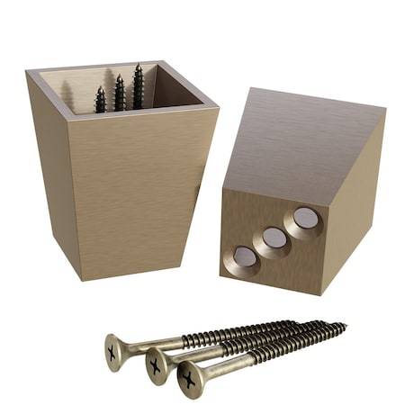 Designs Of Distinction Small Square Brass Slipper Cup - Antique Brass ...