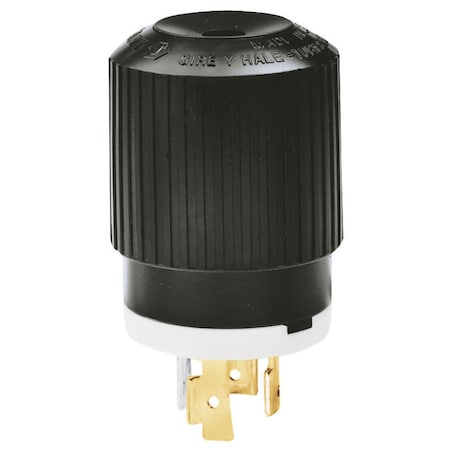 Bryant Locking Device, Male Plug, 30A 3- Phase Delta 600V AC, 3-Pole 4 ...