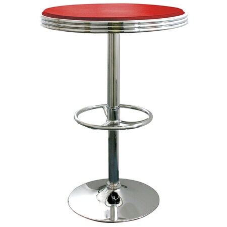 Amerihome Retro Soda Shop Table, Red SFTABLER | Zoro