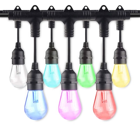 Bulbrite 36 ft. Plug-in Edison Bulb S14 Shatter Resistant LED Smart ...