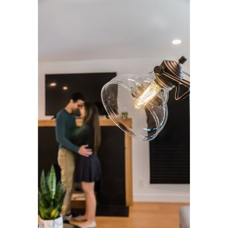 Bulbrite 40-Watt Equivalent T9 Clear Dimmable Edison LED Light Bulb ...