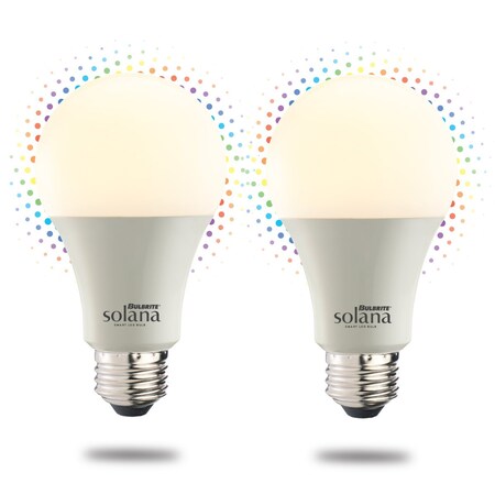 Bulbrite 9w, 60w Equivalent A19 Smart LED WIFI Bulb Med Base E26 Light ...