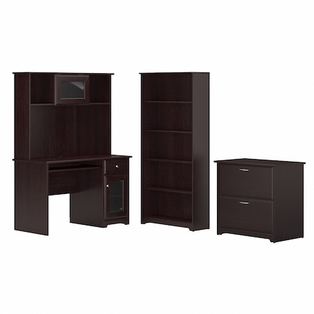 Bush Business Furniture Cabot 48W Small Computer Desk with Hutch ...