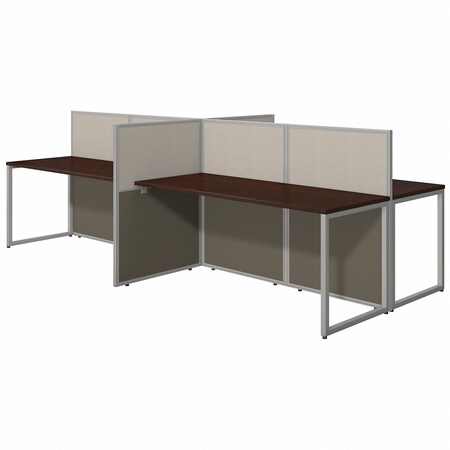 Bush Business Furniture Easy Office 60W 4 Person Cubicle Desk ...