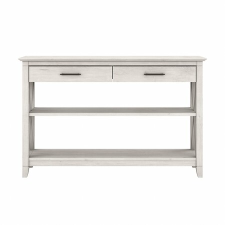 Bush Business Furniture Key West Console Table with Drawers and Shelves ...