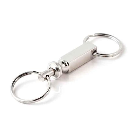 Key-Bak KEYBAK Quick Release Pull Apart Dual Key Ring, Squared 0301-123 ...