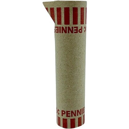Coin-Tainer Coin Wrapper, Tube, Pennies0, 1000PK PQP20001 | Zoro