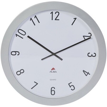 Alba Clock, Giant, Wall, Quartz, 23.6inx1.96in, Black/White ABAHORGIANT ...