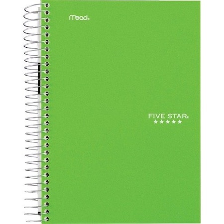 Mead Notebook, 5-subject, 1 7-1/4inx9-1/2in, AST, 6PK MEA73527 | Zoro