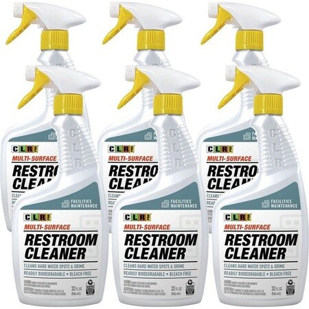 Jelmar Bathroom Cleaner, Multisurface, Spray Bottle, 32oz, Clear, 6PK ...