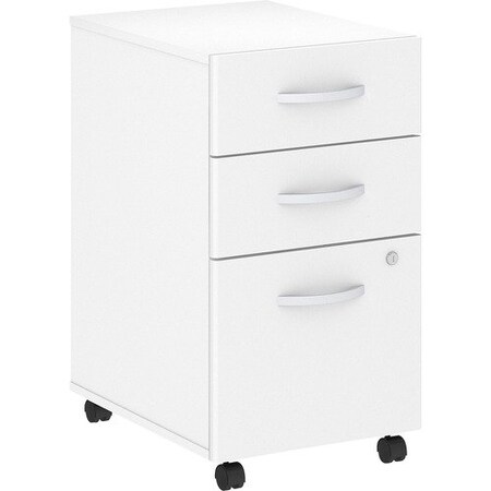 Bush Business Furniture Pedestal, Mobile, BBF, 16inx20inx28in, White ...