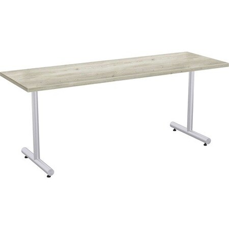 Special-T Table, Metallic Sand Base, 24inWx72inLx29inH, Aged Driftwood ...