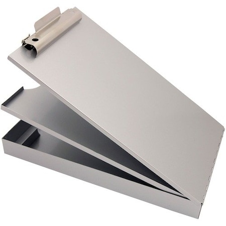 Saunders Storage Clipboard, Pencil Tray, 9inx2-3/4inx16-1/4in, Aluminum ...